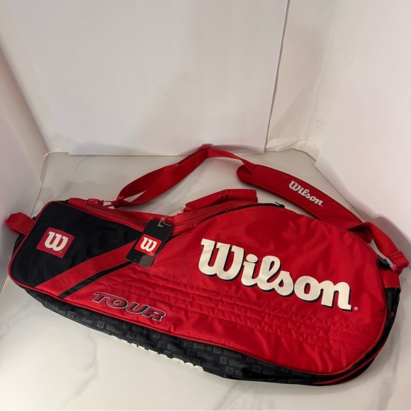 Wilson | Bags | Wilson Tour Pack Tennis Racket Bag Three Compartment W ...